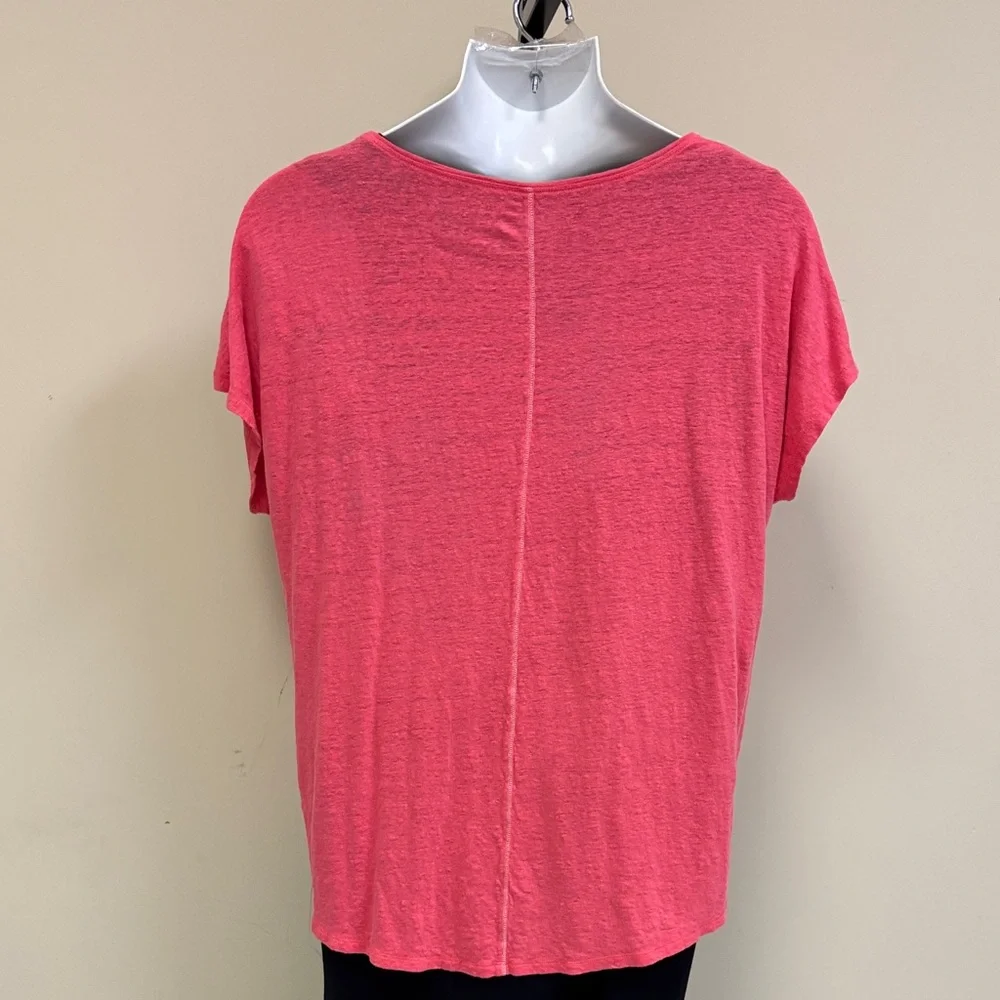Eileen Fisher | Tops | Eileen Fisher Coral Short Sleeve Tee | Poshmark